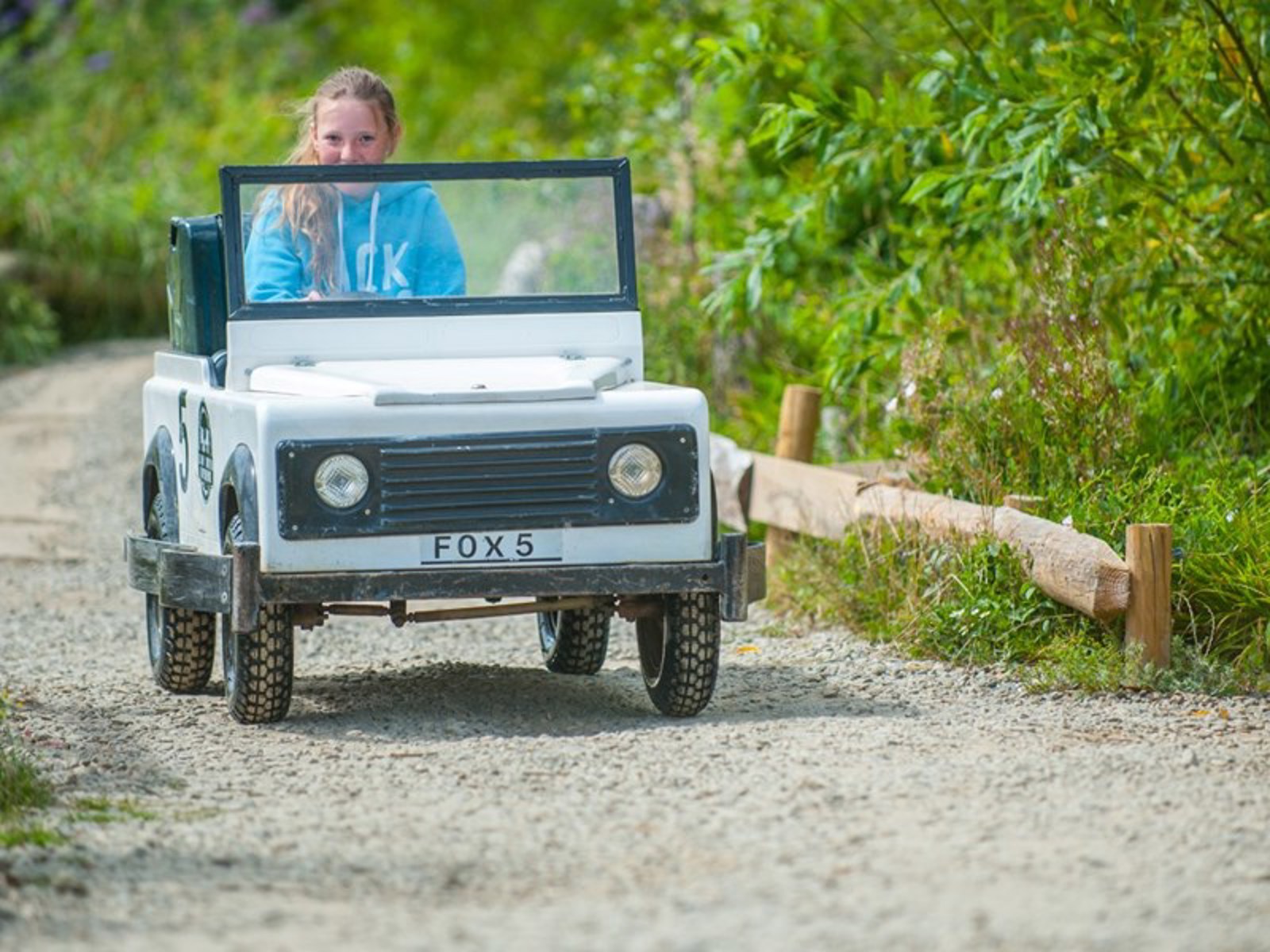 Kids Replica Land Rover Jeeps at Heatherton - Tenby, Pembrokeshire