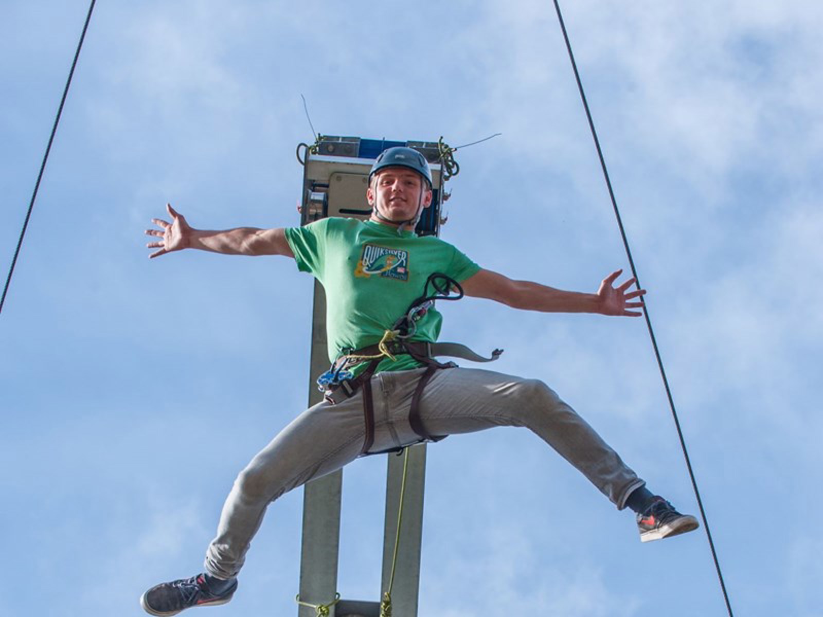 Heatherton Powerfan – Free fall adventure near Tenby, Pembrokeshire